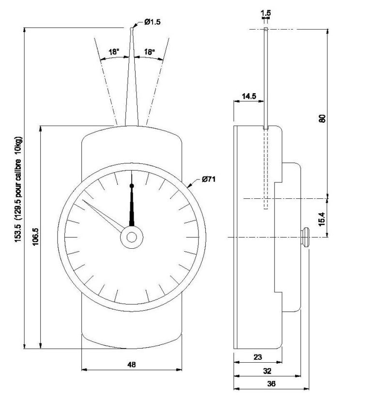 Mechanical dynamometer, static measurement of torque, Somfy-Tec dynamometer