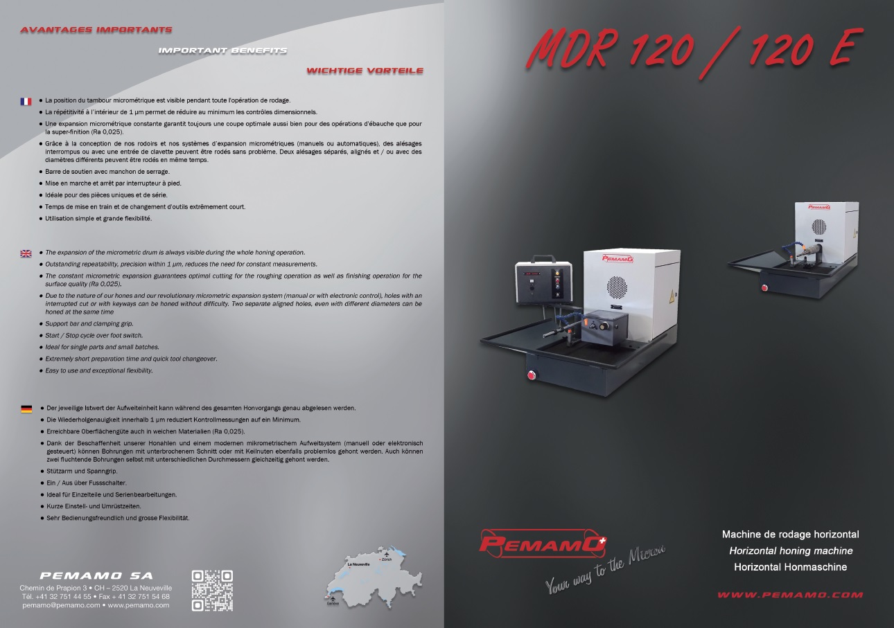 Catalogues PEMAMO : machines de rodages, appareils de rodage, rodoirs ...