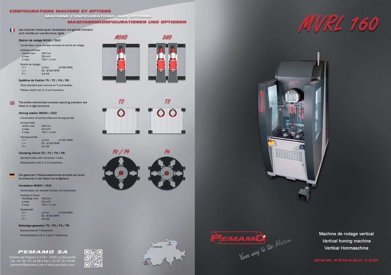 Catalogues PEMAMO : machines de rodages, appareils de rodage, rodoirs ...