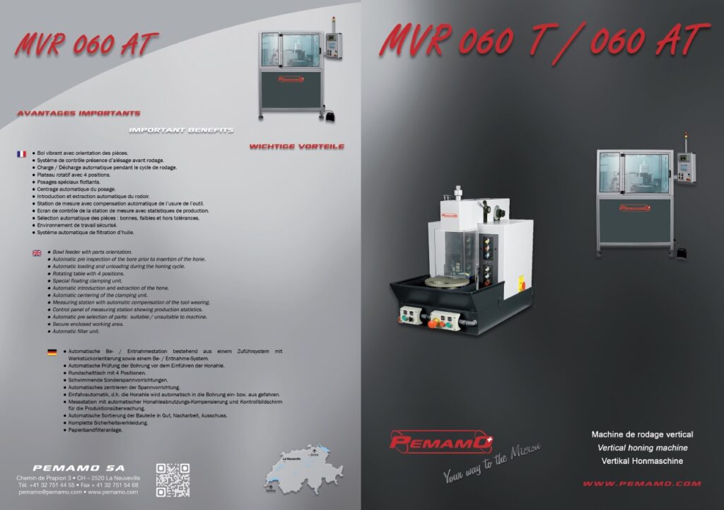 Catalogues PEMAMO : machines de rodages, appareils de rodage, rodoirs ...